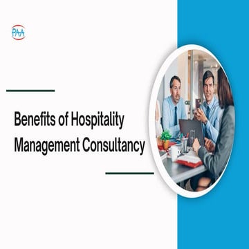 Benefits of Hospitality Management Consultancy | PDF