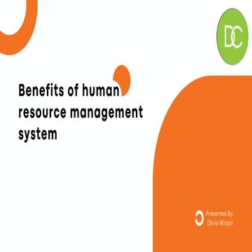 Benefits of Human Resource Management System | PDF