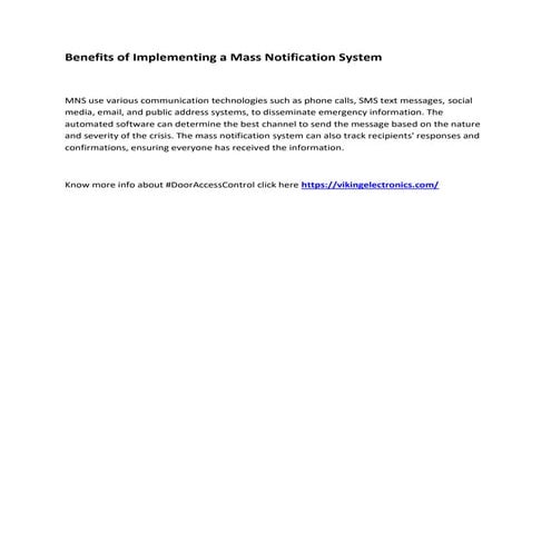 Benefits of Implementing a Mass Notification System.docx