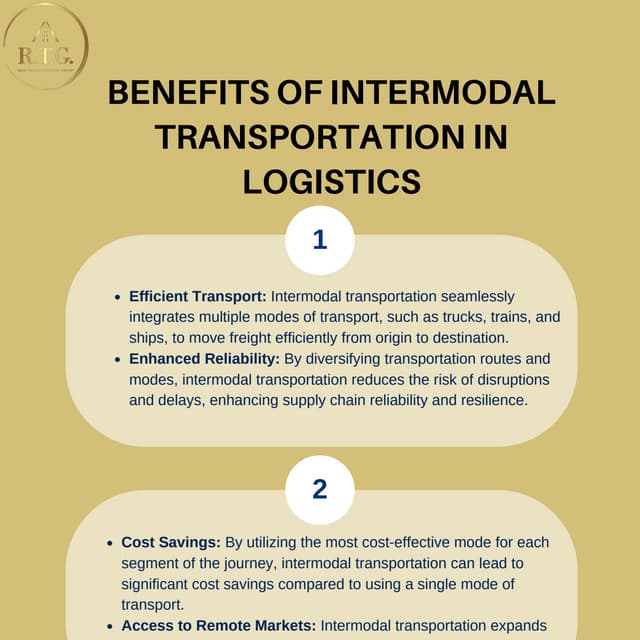 Benefits of Intermodal Transportation in Logistics | PDF