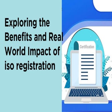 explore the world and real impact iso reg | PPT