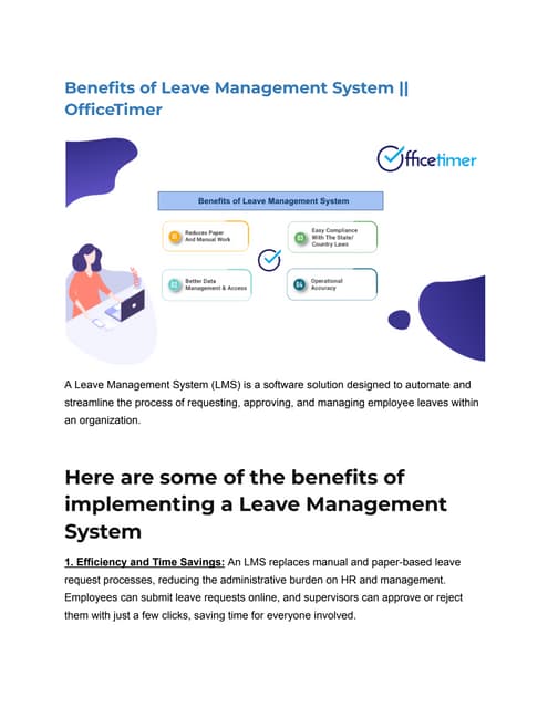 Employee leave management system project. | PDF