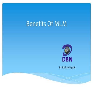 Benefits of MLM and Network marketing - the truth revealed about the ...