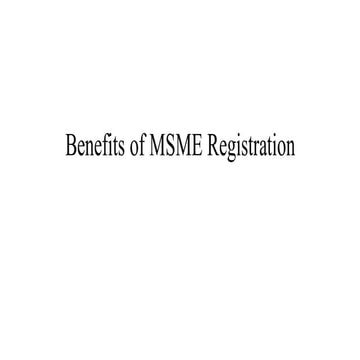 Benefits of msme | DOCX