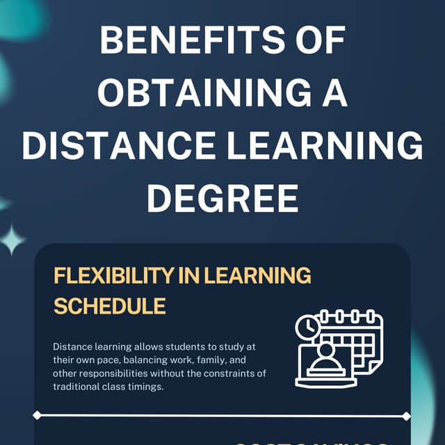 Benefits of Obtaining a Distance Learning Degree | PDF