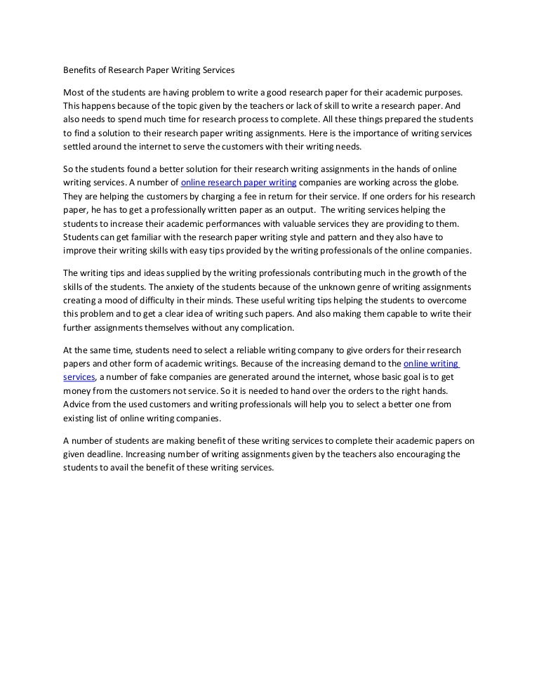 Benefits Of Research Paper Writing Services benefits-of-research-paper-writing-services