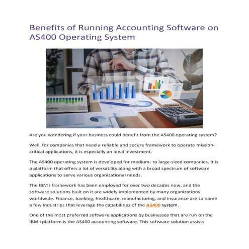 Benefits of Running Accounting Software on AS400 Operating System | PDF | Computer Software and ...