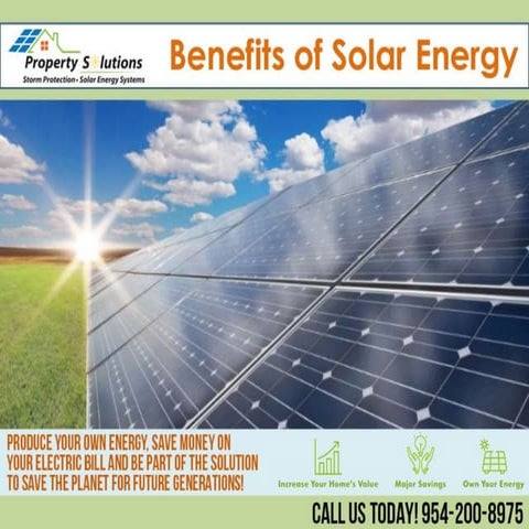 Benefits of solar energy systems | PDF