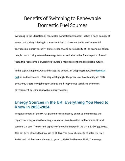 WASTE TO ENERGY PRESENTATION | PPT