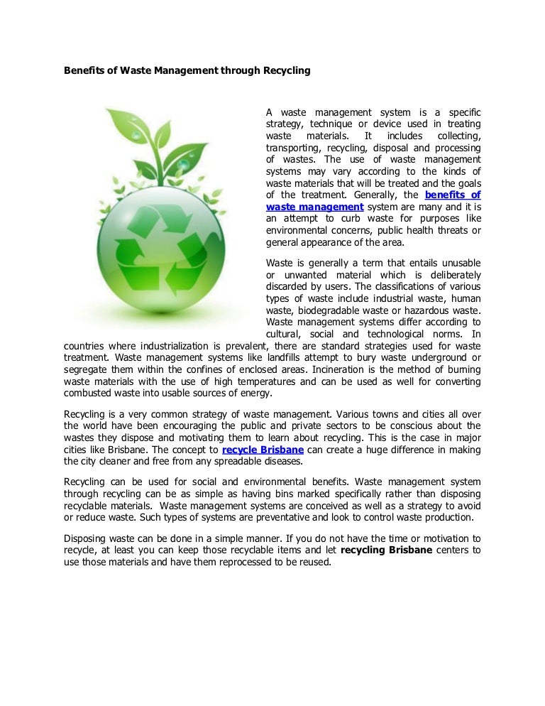 Benefits Of Waste Management The Recycling Way benefits-of-waste-management-the-recycling-way