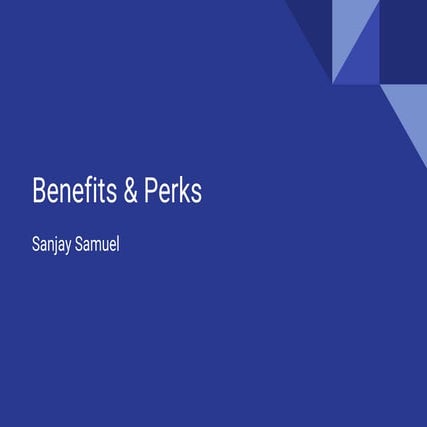 Benefits & perks | PPTX