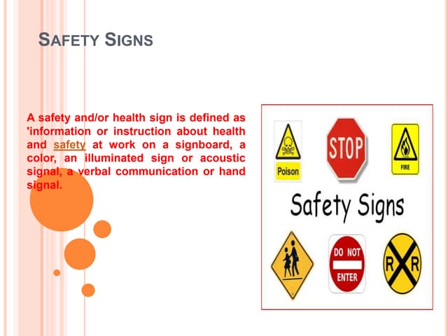Safety signs & symbols | PPT