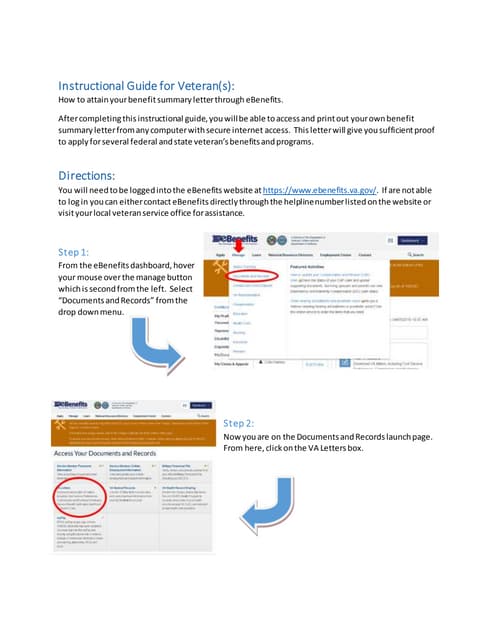 eBenefits Application Portal Tutorial | PDF
