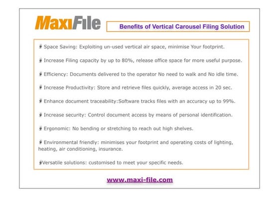 Principle Carousel Vertical Filing Storage System | PPT