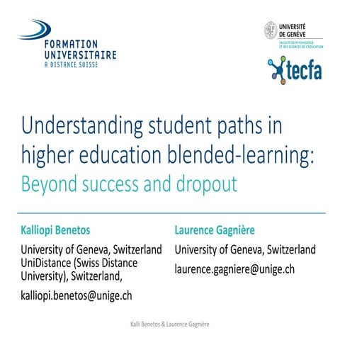 Understanding student paths in higher education blended-learning ...