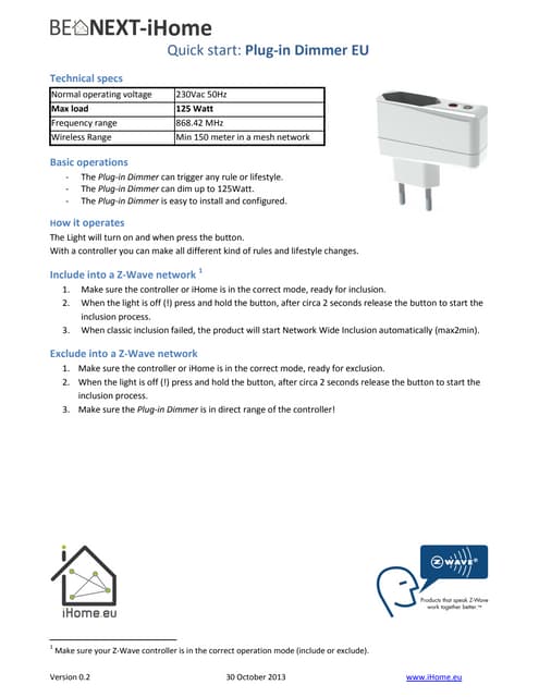 Micro dimmer module qubino manual | PDF