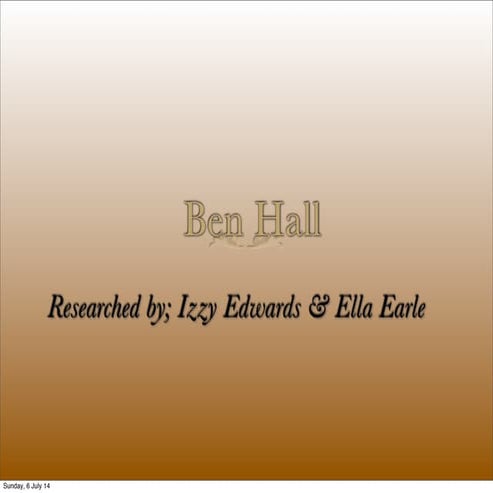 Ben Hall | PDF