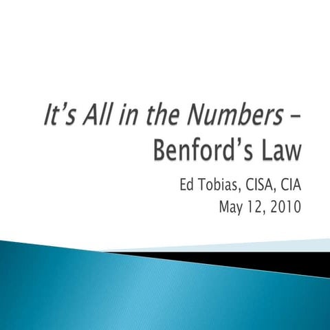 Benfords Law | PPTX