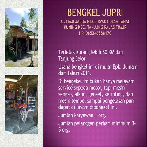 Bengkel Jupri | PPTX