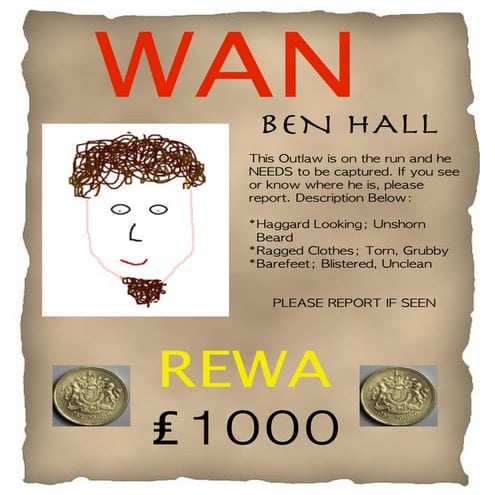 Ben Hall Wanted Poster | PAGES
