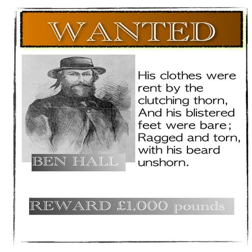 Ben hall wanted poster | PAGES