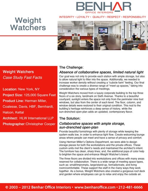 Benhar Office Interiors Case Study | PDF