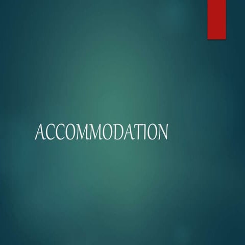 Lodging Industry Accommodation Pptx