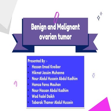 Benign and Malignant ovarian tumor .pdf