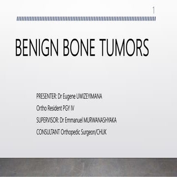 Benign bone tumors | PPT