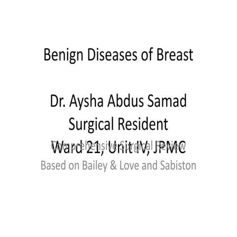 Abnormal Development Breast Presentation.pptx. | PPTX