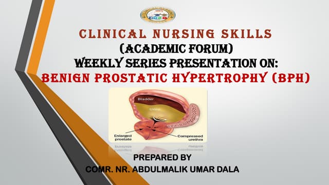 Benign prostatic hyperplasia (BPH) | PPTX