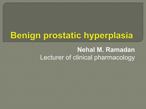 Pharmacotherapy of Benign Prostatic Hyperplasia drug interaction ...