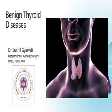 Benign Thyroid Diseases: Hypothyroidism and Hyperthyroidism; Graves ...