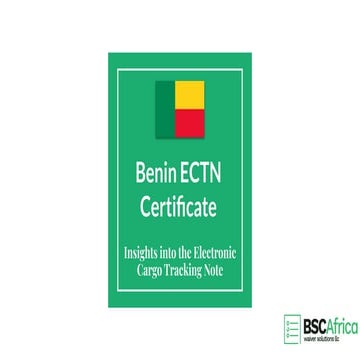 Benin ECTN Certificate Regulation BSC Africa | PDF