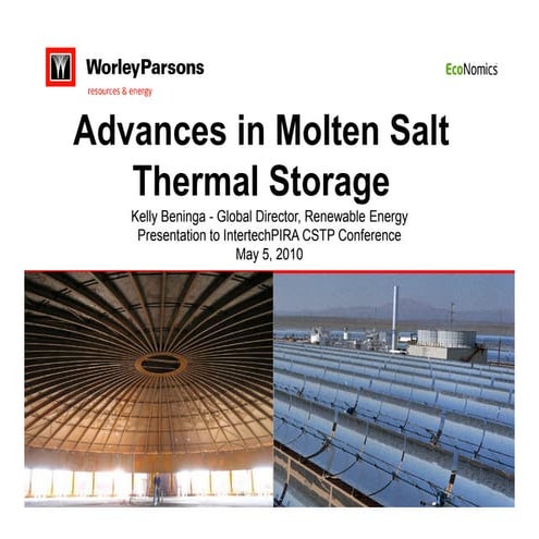 Advances in Molten Salt Thermal Storage [CSTP 2010] | PDF