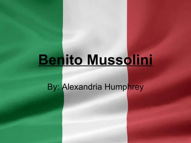 Benito Mussolini Flag