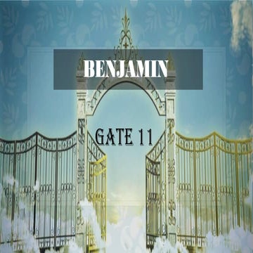 Benjamin (The Twelve Gates in Heaven). P) | PPTX