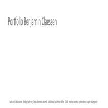 Benjamin Claessen Portfolio 2010 | PDF