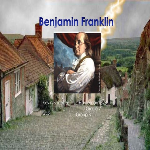 Benjamin Franklin | PPT | Technology & Computing
