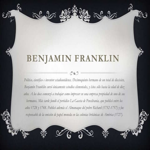 Benjamin franklin | PPTX