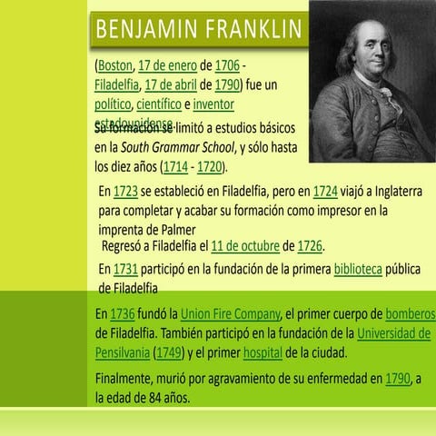 Benjamin franklin | PPTX