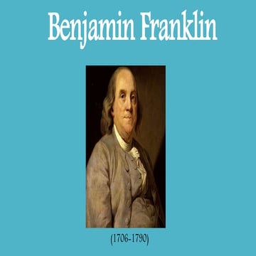 Benjamin franklin | PPTX