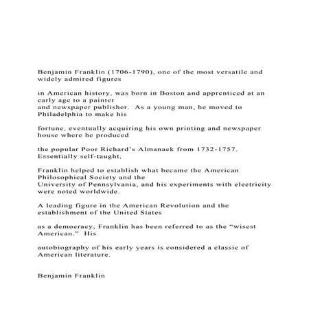 Benjamin franklin's thirteen virtues | PPT