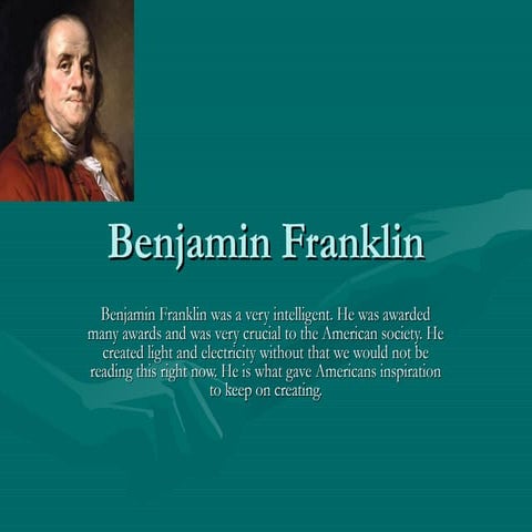 Benjamin franklin | PPTX
