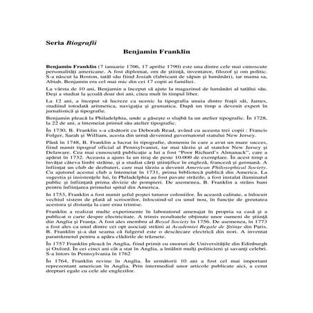 Benjamin Franklin | PDF