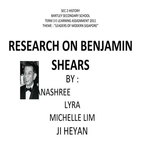 Benjamin Sheares | PPT