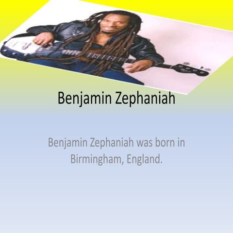 Benjamin zephaniah | PPTX