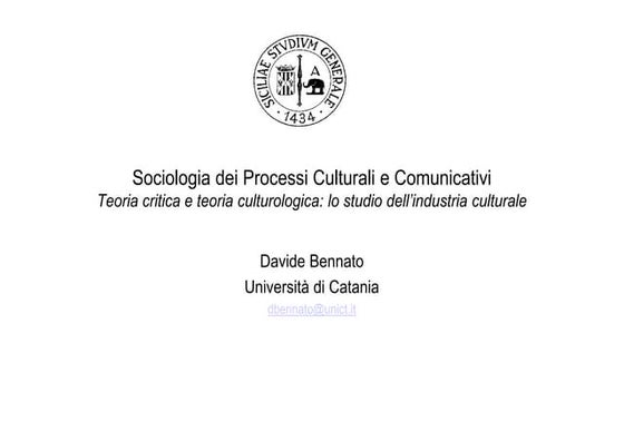 Studiare la cultura: Ann Swidler | PPT
