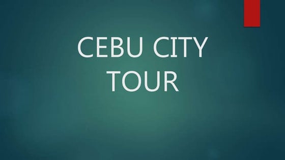 Cebu Destinations | PPTX