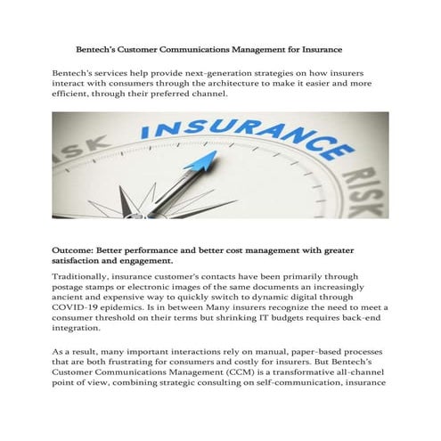 Succeeding with customer communications management (part 2) | PDF